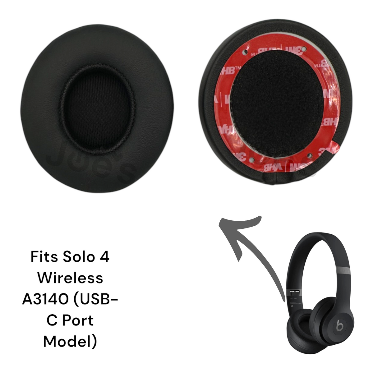 Beats By Dre Solo 4 Wireless (A3140) USB-C Ear Pad Earpad Ear Pad Muff ...