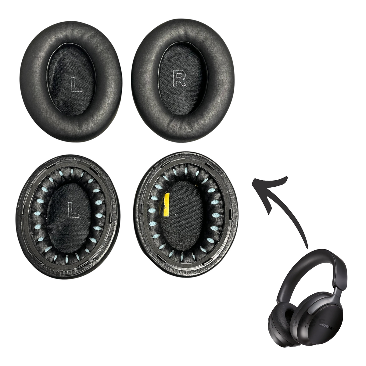 Bose QuietComfort Ultra Ear Pad Cushions Muffs Replacement - Parts ...