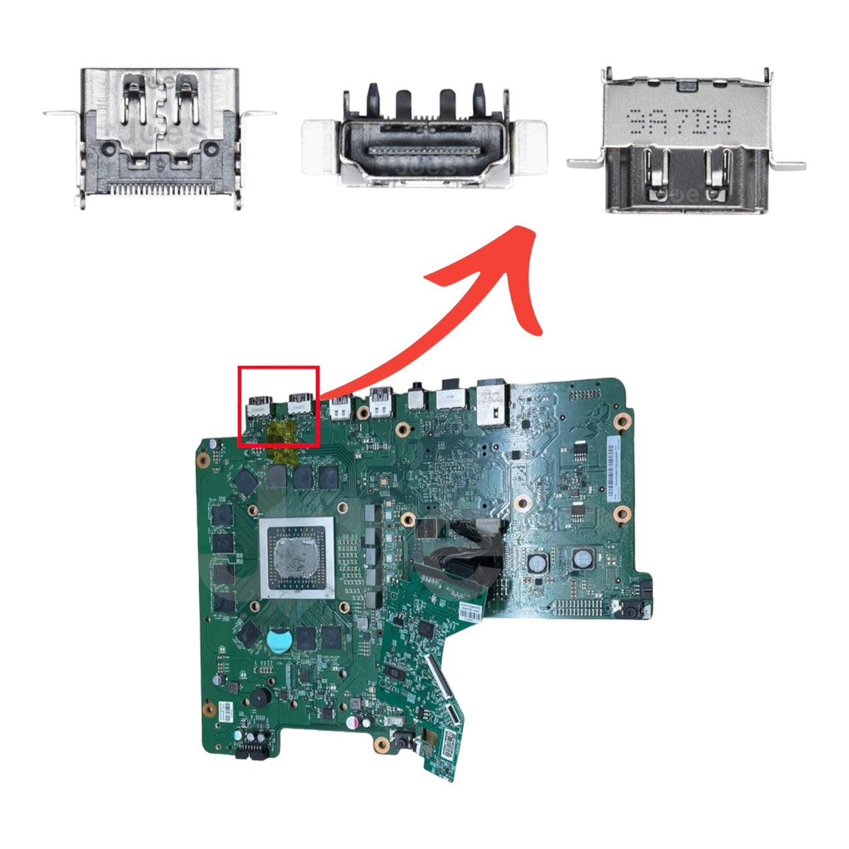 Microsoft Xbox One X HDMI Input Port Socket Connector Replacement - Pa ...