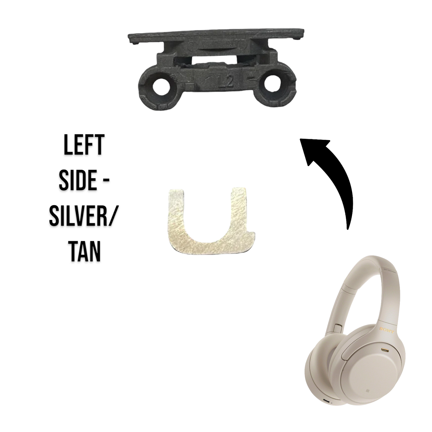 Sony Headphones WH-1000XM4 XM4 Hinge Swivel Replacement + U Metal Lock ...