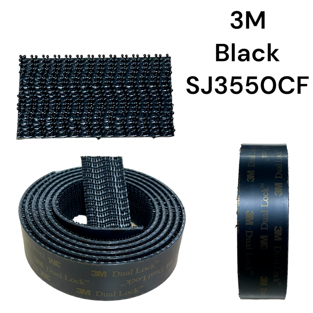 3M Dual Lock Velcro Reclosable Fastener Heavy Duty SJ3550 SJ3550CF Bla ...