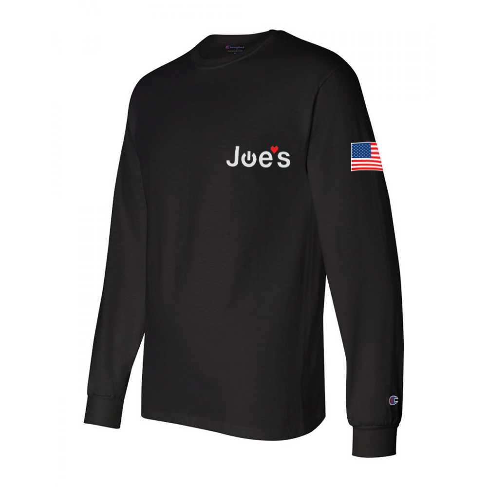 JoesGE Long Sleeve Joes Logo American Flag Shirt - Merchandise — Joe's ...